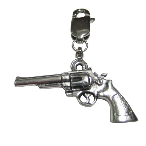 Kiola Designs | Accessories | Modern Revolver Pistol Gun Zipper Pull ...